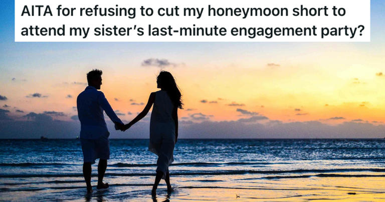 Married couple wanted to spend alone together on their honeymoon, but ...