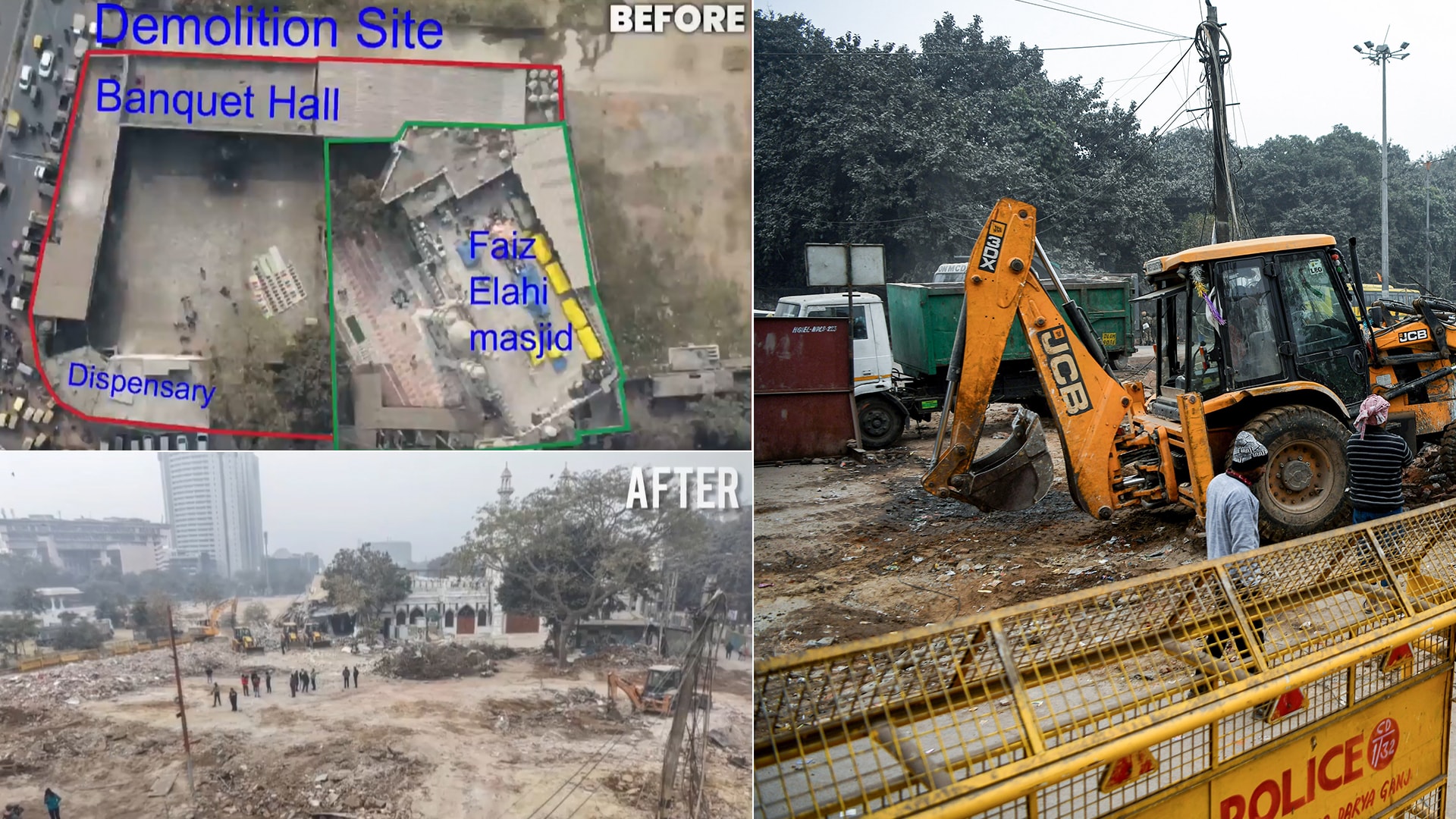 No damage to mosque: Drone video clears air on Turkman Gate demolition