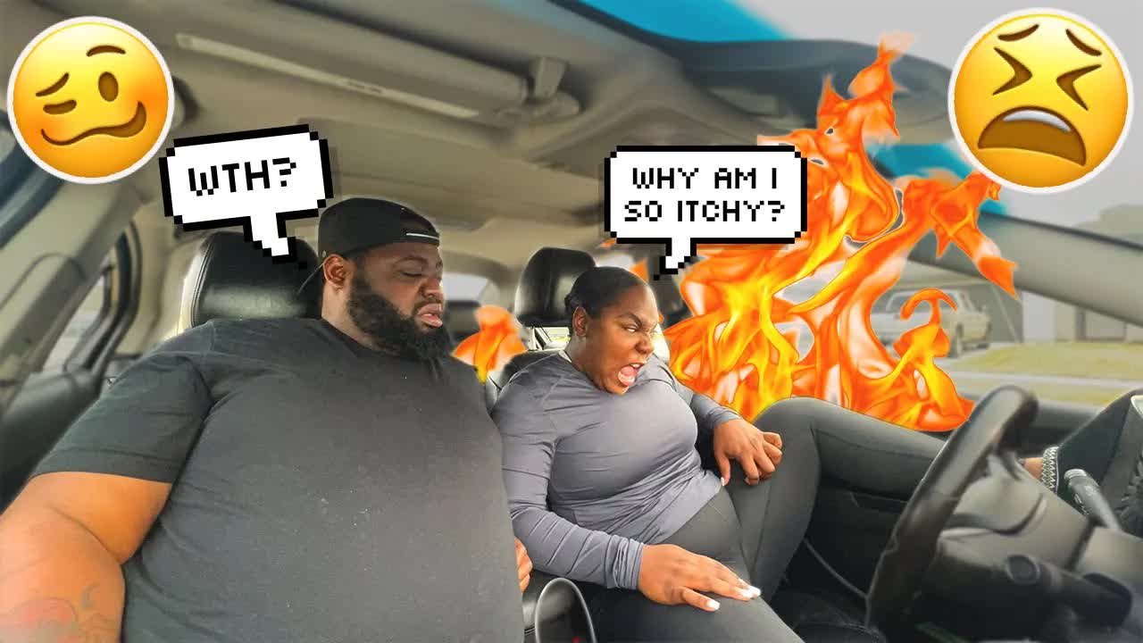 Itchy kitty prank on husband hilarious