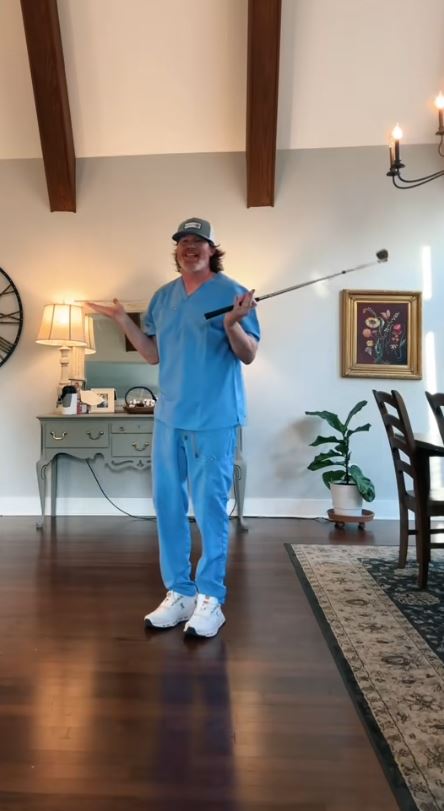 I had to one up myself with a double golf flip