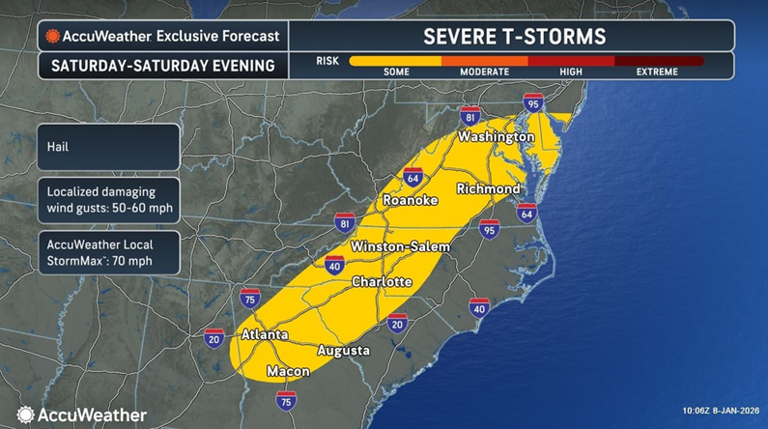 Traveling to Atlanta for the Peach Bowl? Expect some bad weather