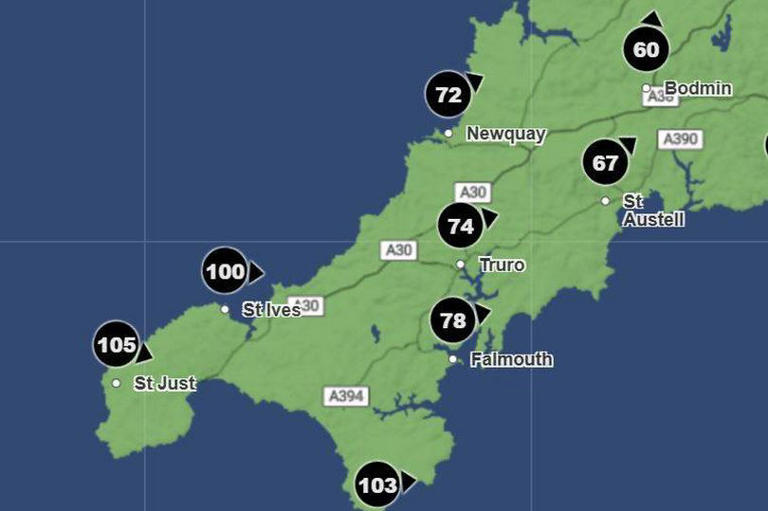 Deadly rare red weather warning issued by Met Office as Storm Goretti hits