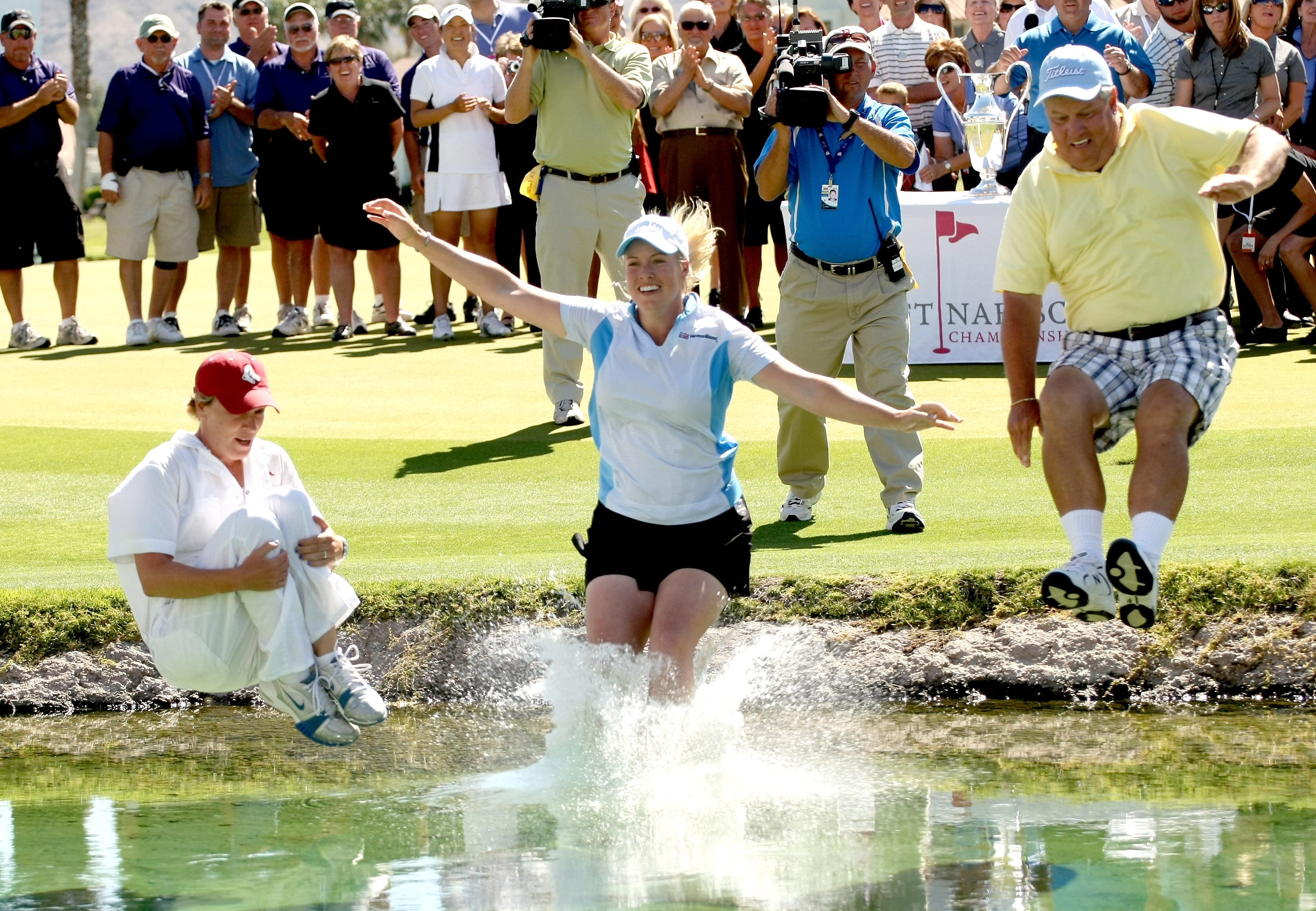 What happens to 'the jump?' Is the LPGA champion's pond leap canceled?