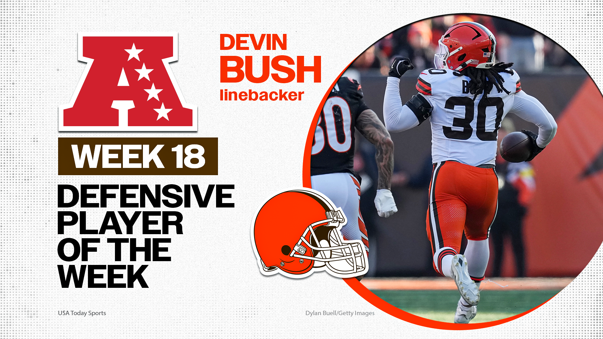 Browns LB Devin Bush wins AFC Defensive Player of the Week