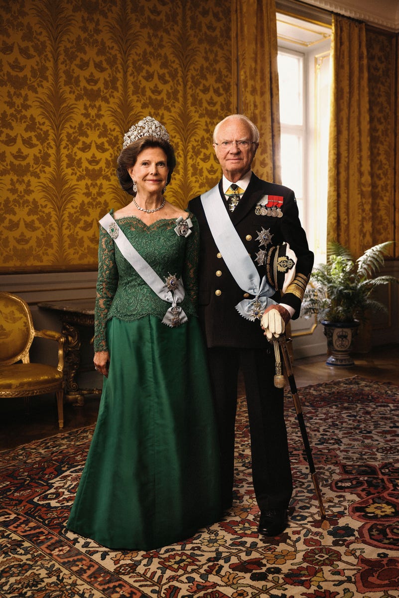 Queen Silvia wears a stunning diamond tiara in a new royal portrait