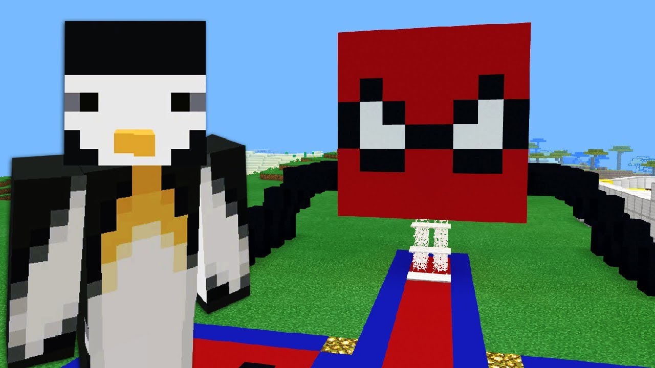 Minecraft Xbox exploring Spiderman’s epic house