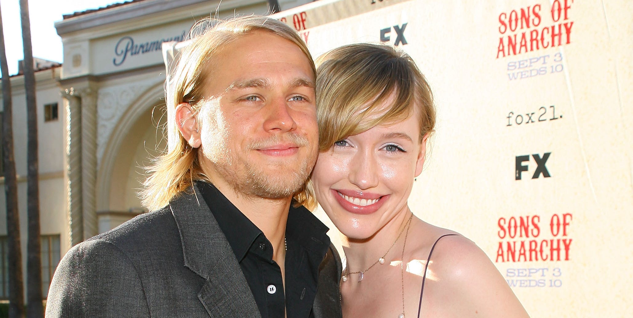 Charlie Hunnam just referred to Morgana McNelis as his "wife," so time ...
