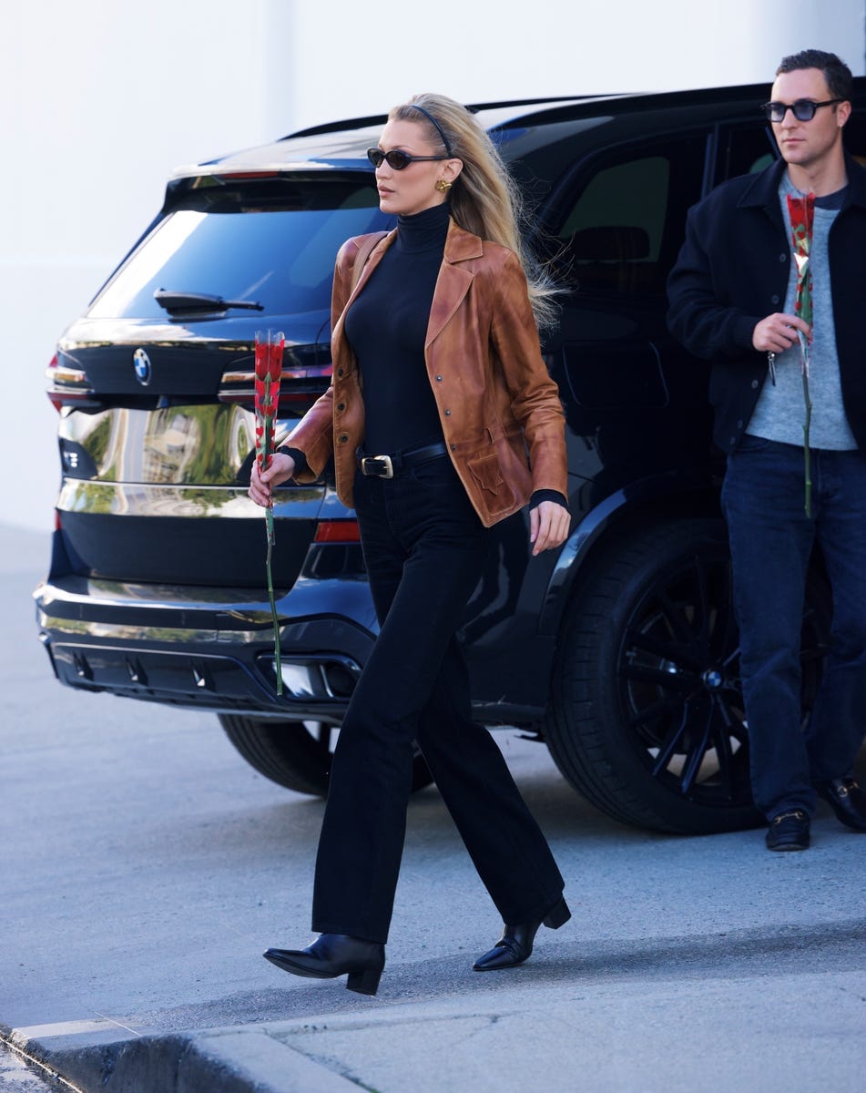 Bella Hadid proves the western trend can be totally minimalist