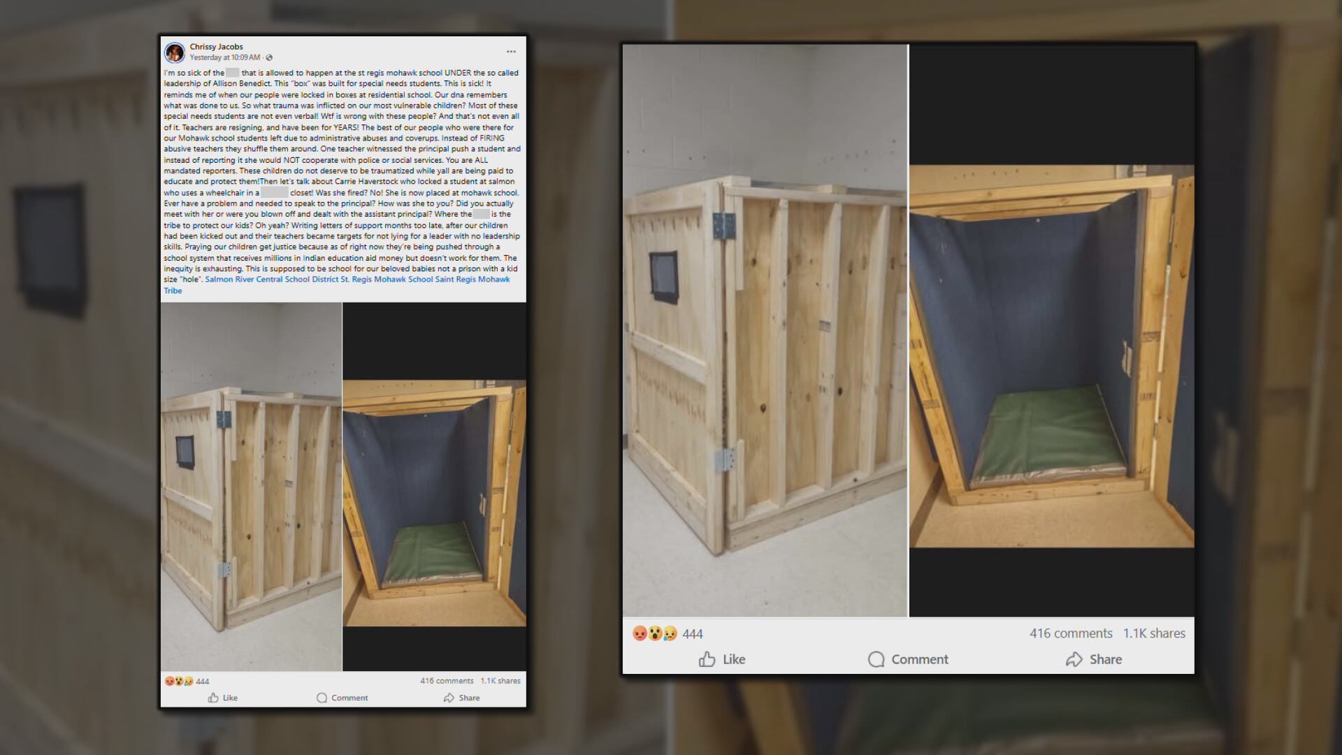 Parents of student plan to sue school district over 'wooden dog cage'