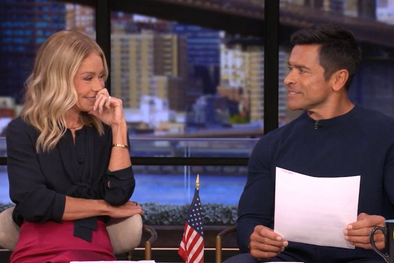 Kelly Ripa thrilled after Mark Consuelos reads that 'leggings are dead ...