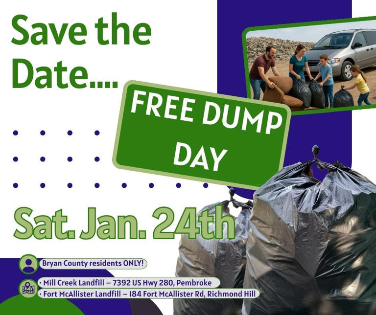 Bryan County announces free dump day for residents