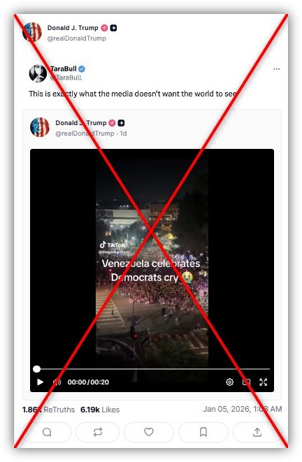 Trump misrepresents video of UCLA 'undie run' as Venezuelans celebrating