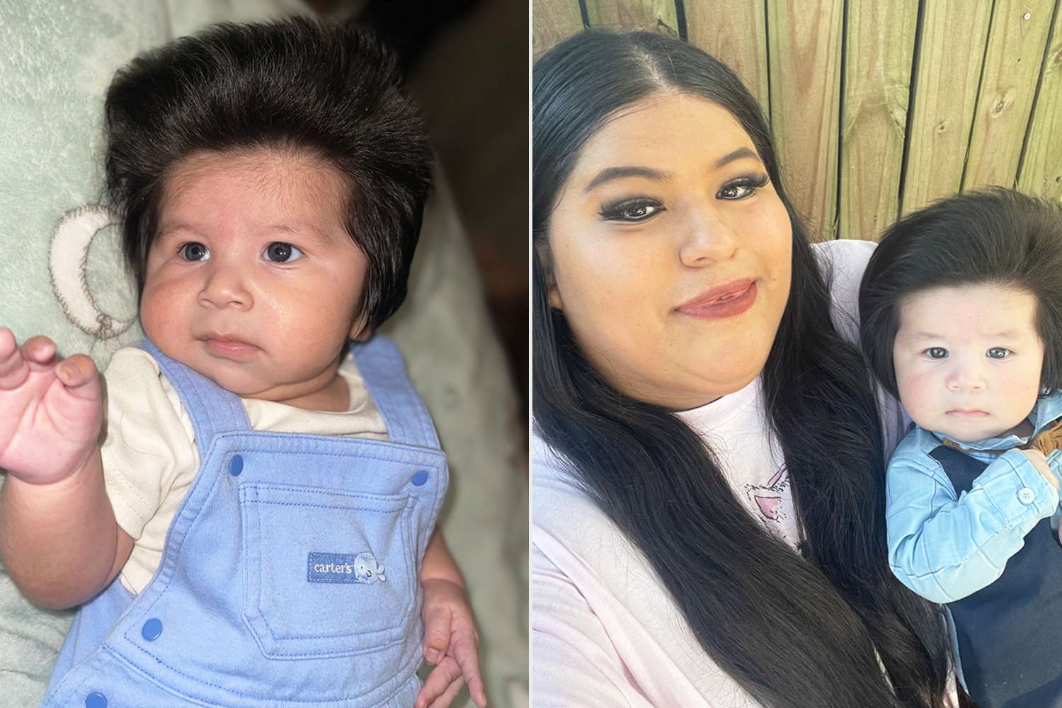 Baby boy stuns the internet with his full head of hair. Here's what his ...