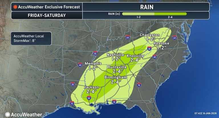 Traveling to Atlanta for the Peach Bowl? Expect some bad weather