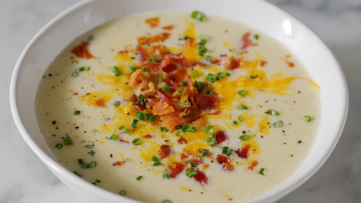 Loaded baked potato soup