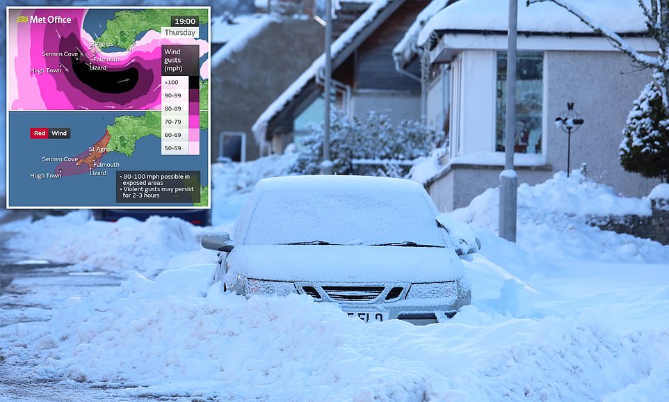 Met Office issues rare 'red' weather warning