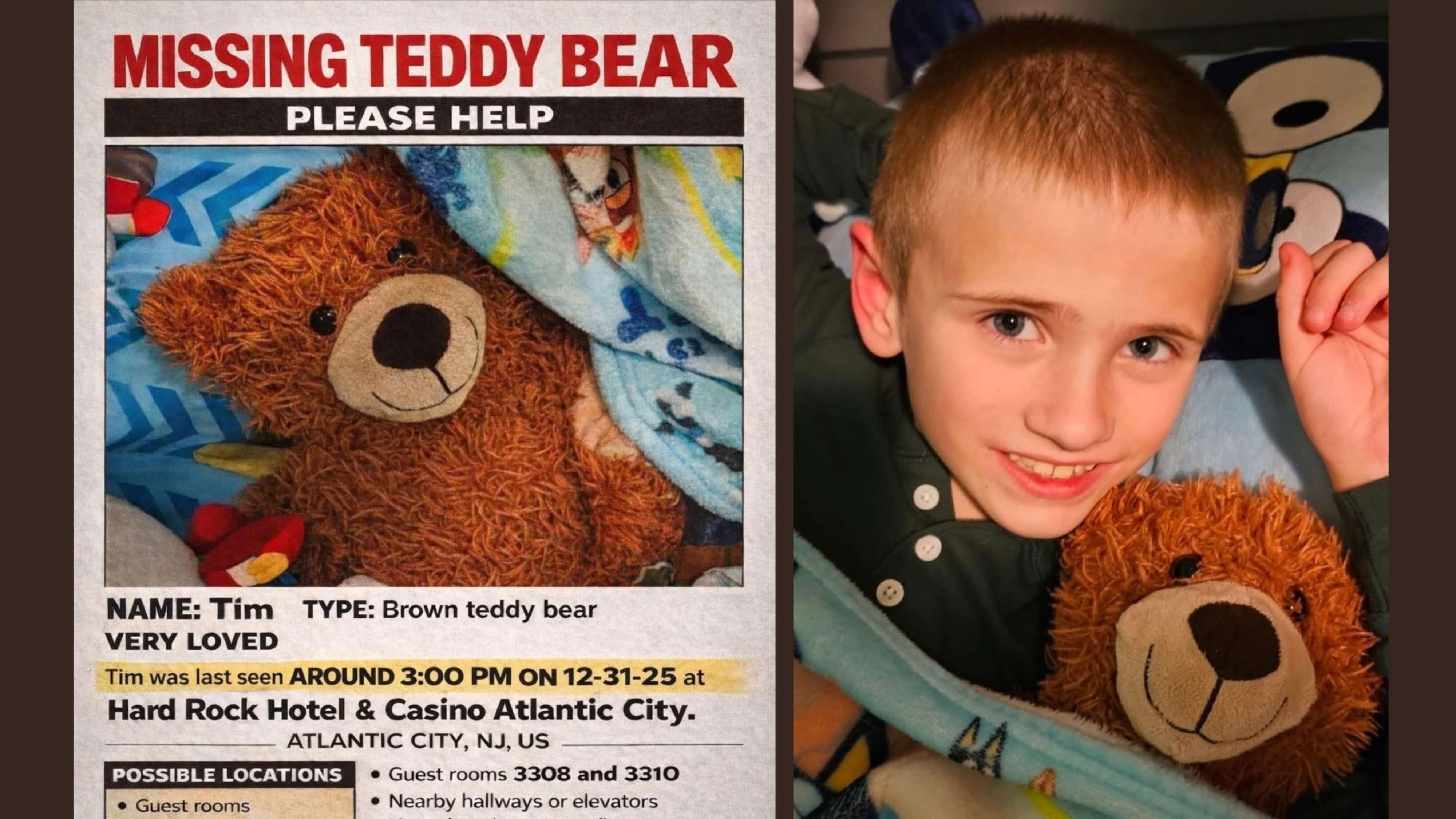 Have you seen this teddy bear? Boy with autism loses his comfort toy ...