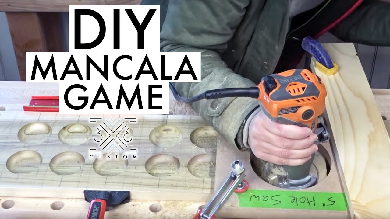 DIY mancala game // woodworking // router project
