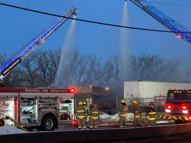 Industrial fire closes stretch of Archibald Street in Winnipeg's St ...