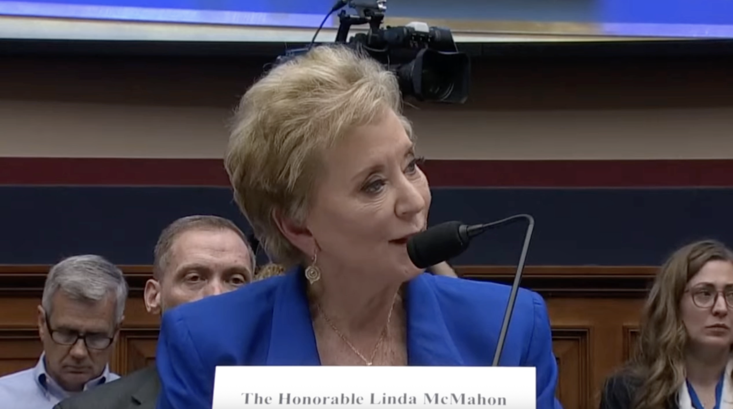'You're wrong': Billionaire Linda McMahon's jaw hangs open as Rep ...
