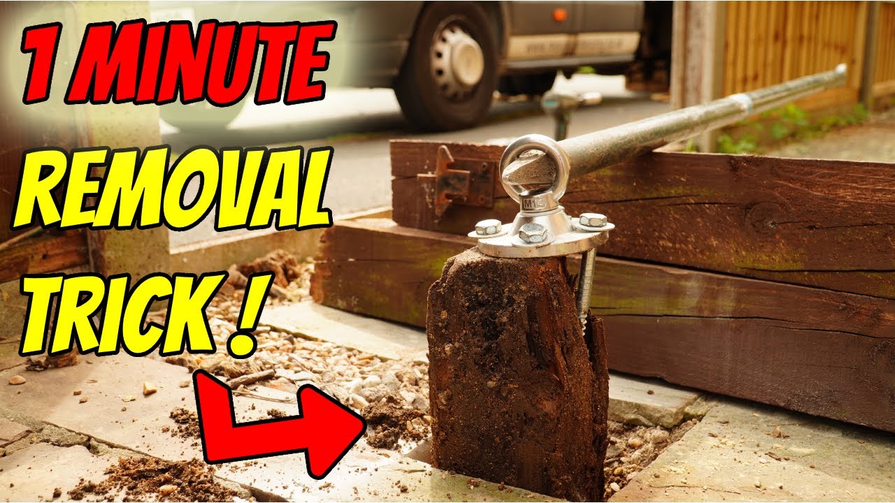 Remove a rotten fence post without breaking a sweat