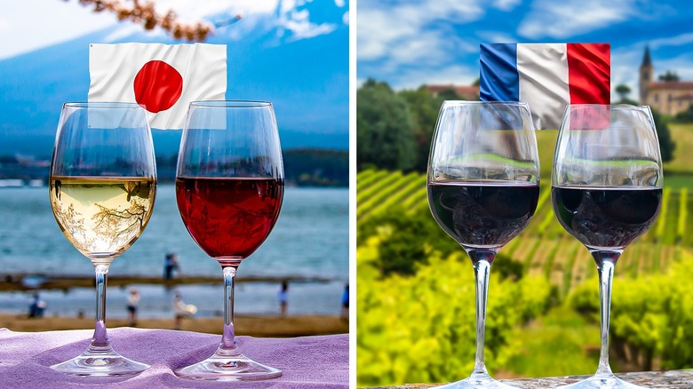 The difference between French and Japanese wine