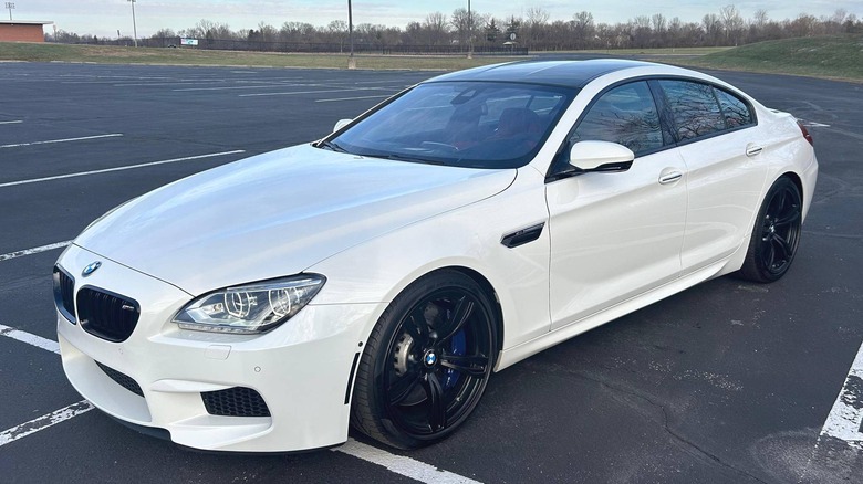 BMW only built 103 manual M6 Gran Coupes, so even in basic white this ...