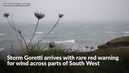 Storm Goretti arrives with rare red warning for wind across parts of ...