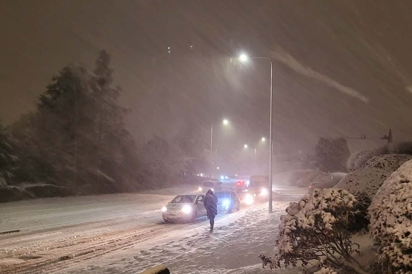Midlands roads 'impassable' due to snow as cars stuck - full list