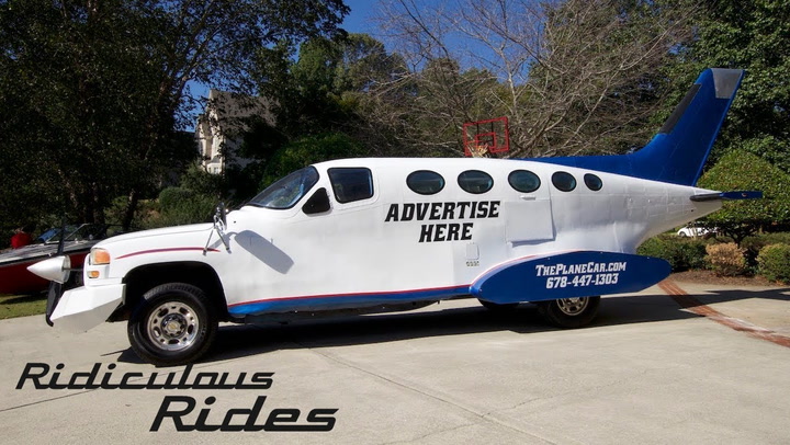 Genius car designer builds 32ft long 'plane car'