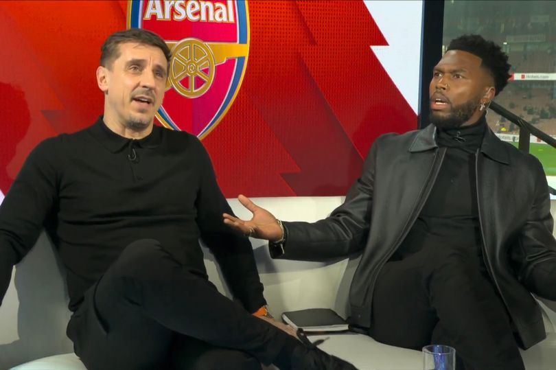 Gary Neville and Daniel Sturridge have heated clash as Man Utd hero ...