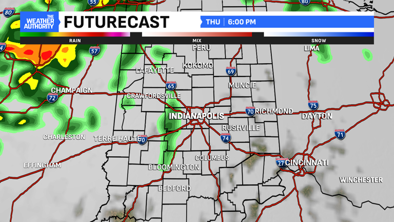 Heavy rain overnight; temperatures tumble on Friday