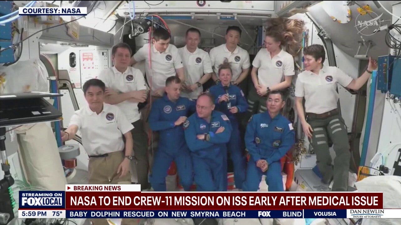 NASA to bring Crew-11 home early after medical issue