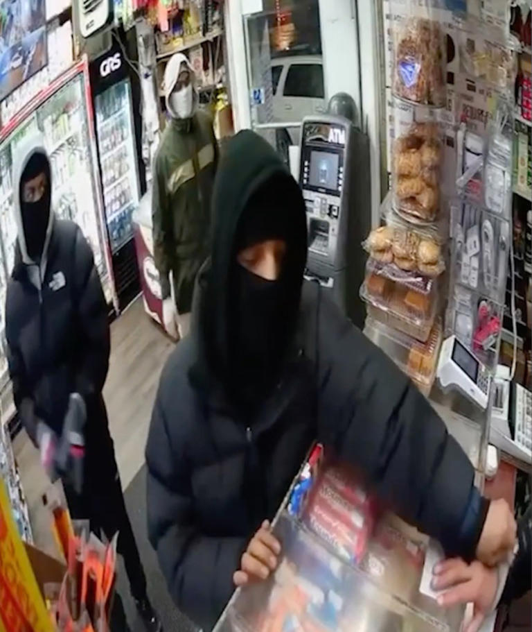 3 masked brutes — 1 with gun — ambush NYC bodega workers for $4K cash ...
