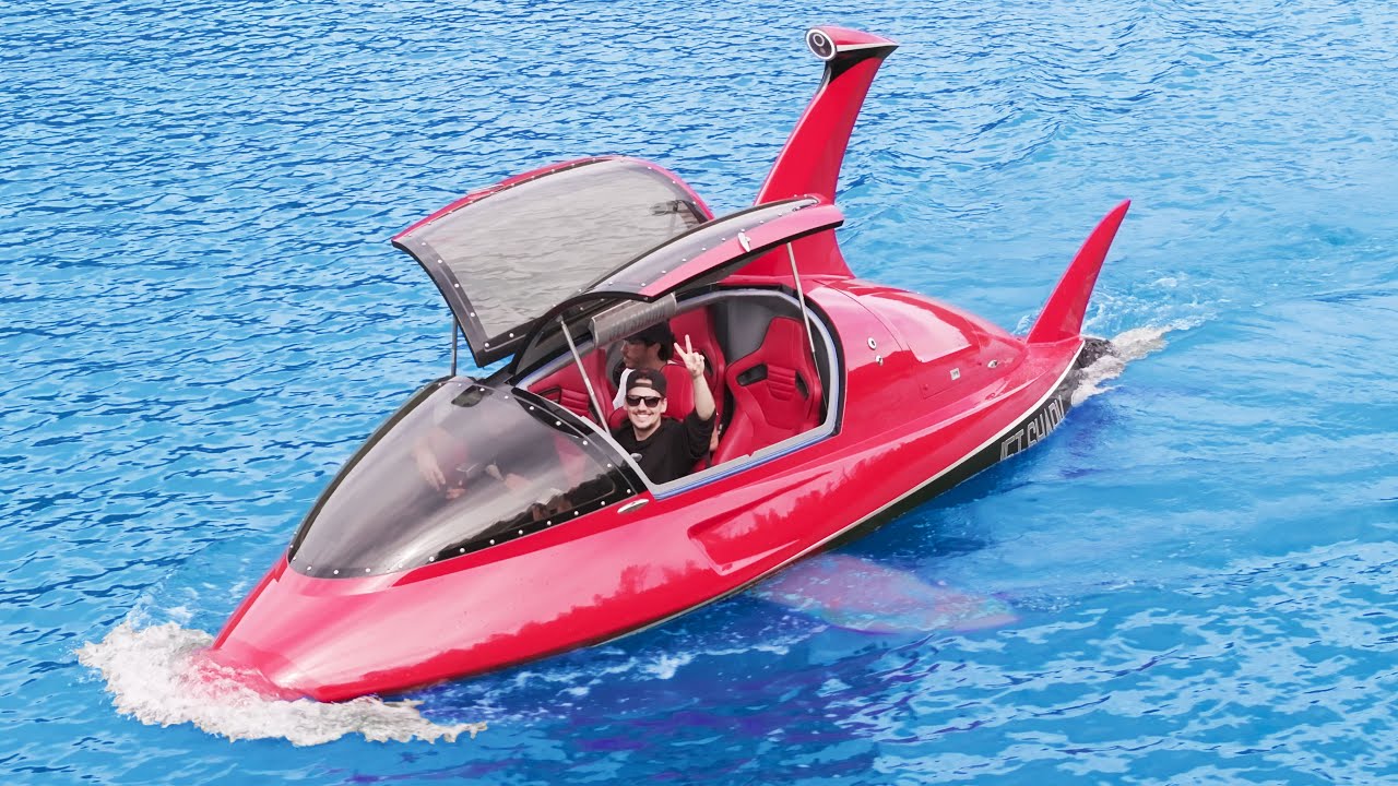Racing a $250,000 underwater shark submarine!
