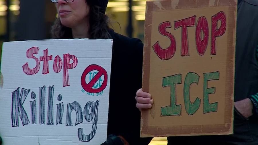 No ICE: Groups protest in Grand Rapids, Kalamazoo