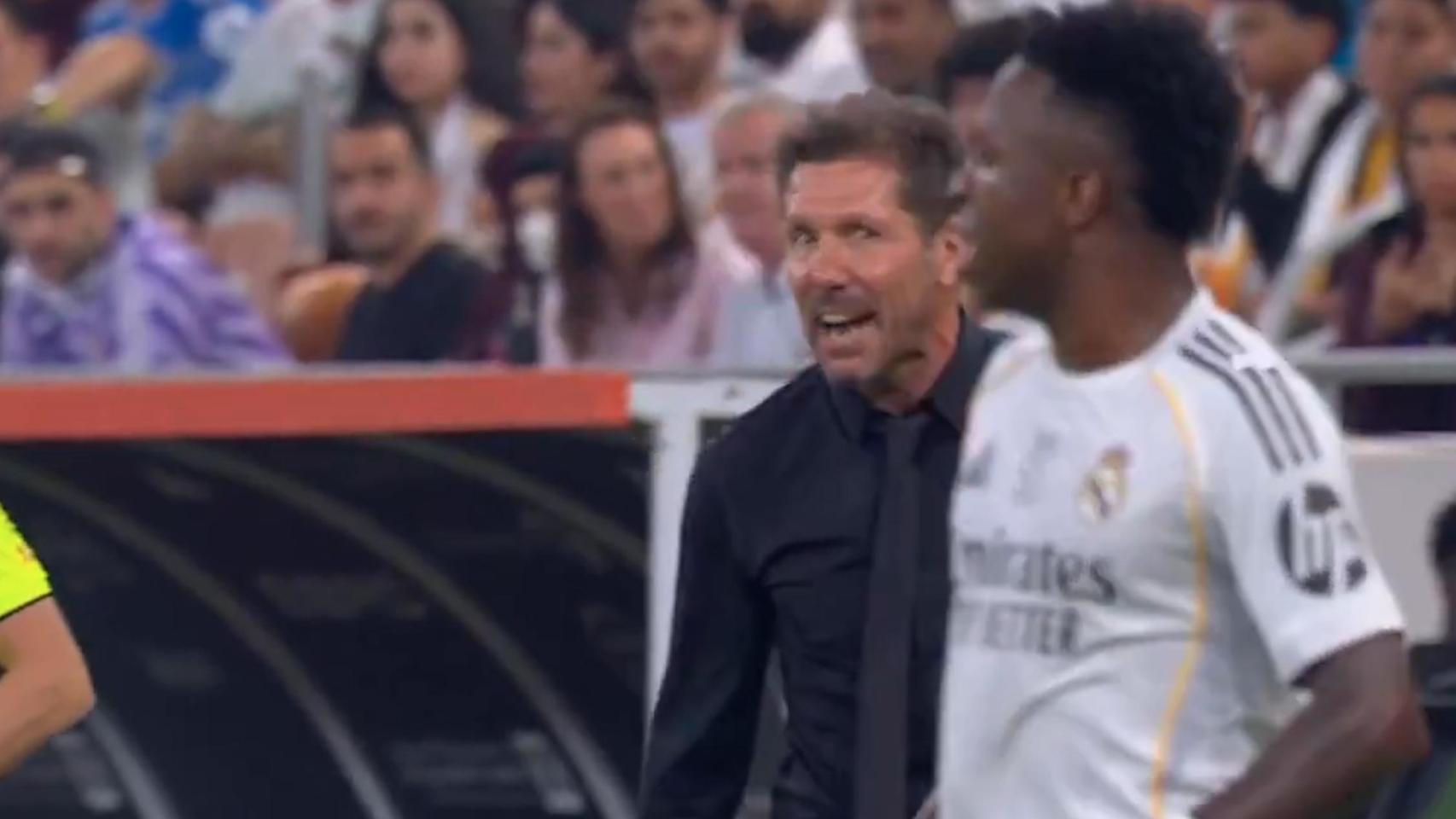 El juego sucio de Simeone que sacó de quicio a Vinicius durante todo el ...