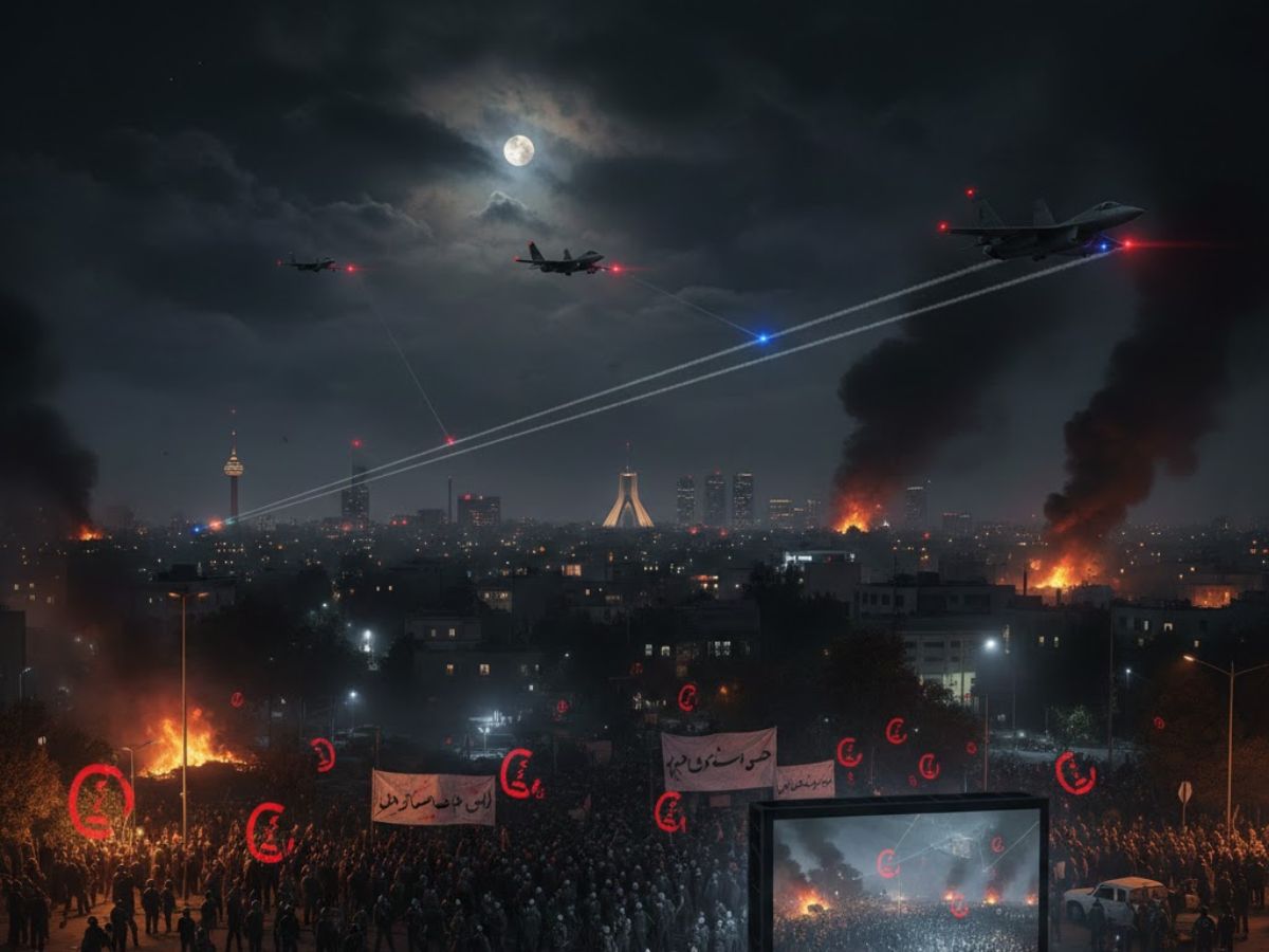 Iran protests escalate: Iran shuts airspace, expands military alert ...