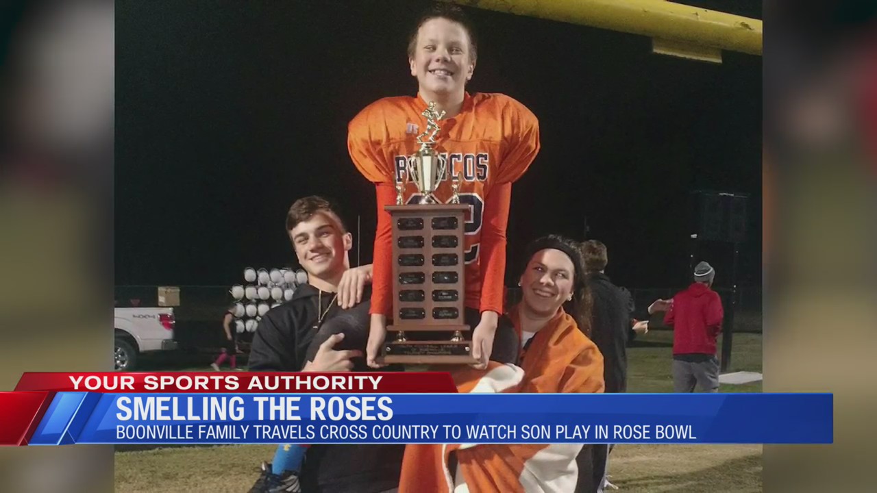 Boonville family travels cross country to watch son play in Rose Bowl