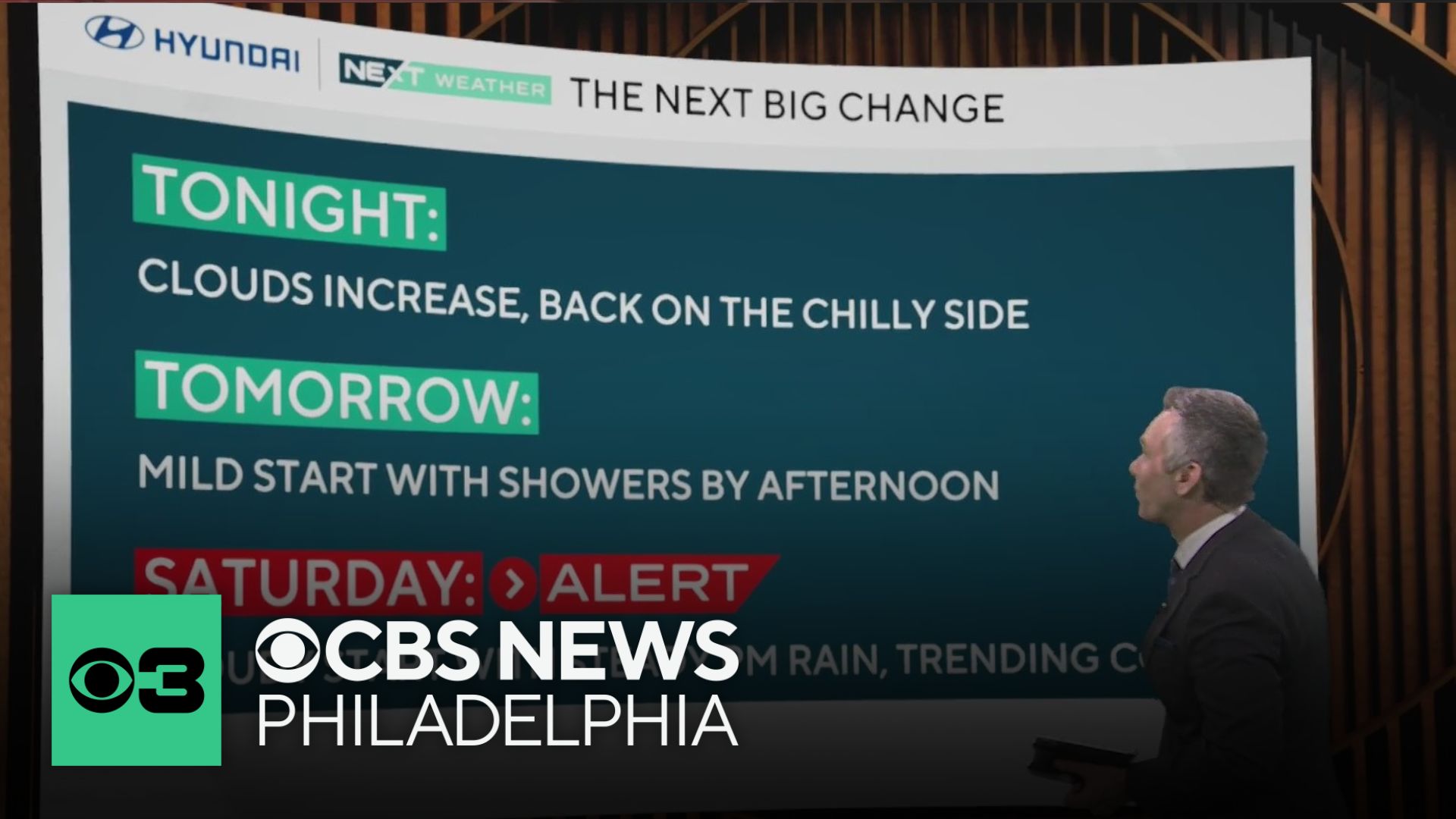 Partly cloudy Thursday night in Philadelphia region