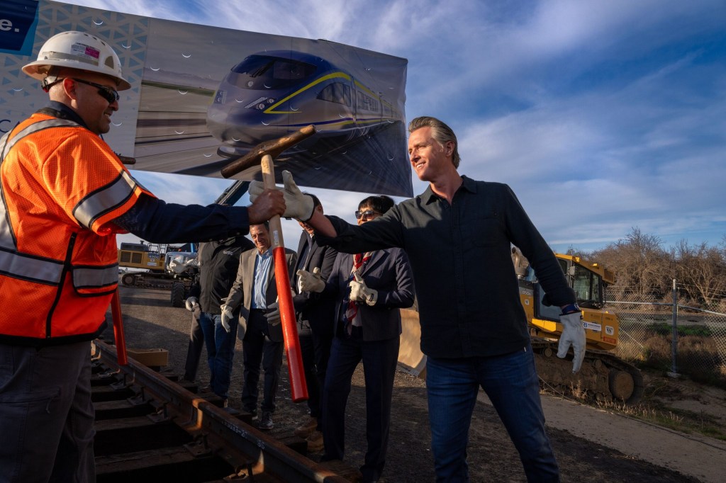 Newsom cheers California’s high-speed rail at State of State — despite ...