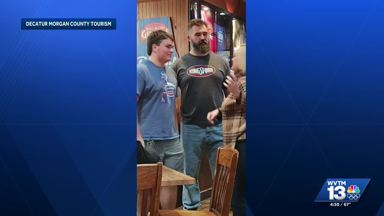 Jason Kelce spotted in Alabama while filming project