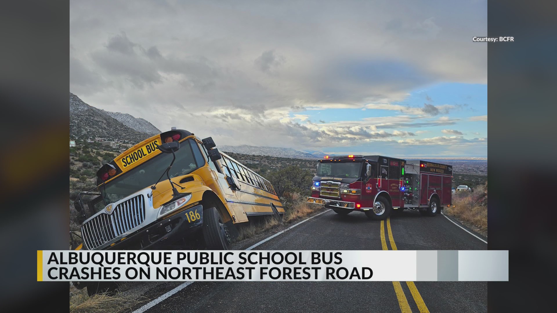 No injuries after Albuquerque Public School bus crashes on edge of ...
