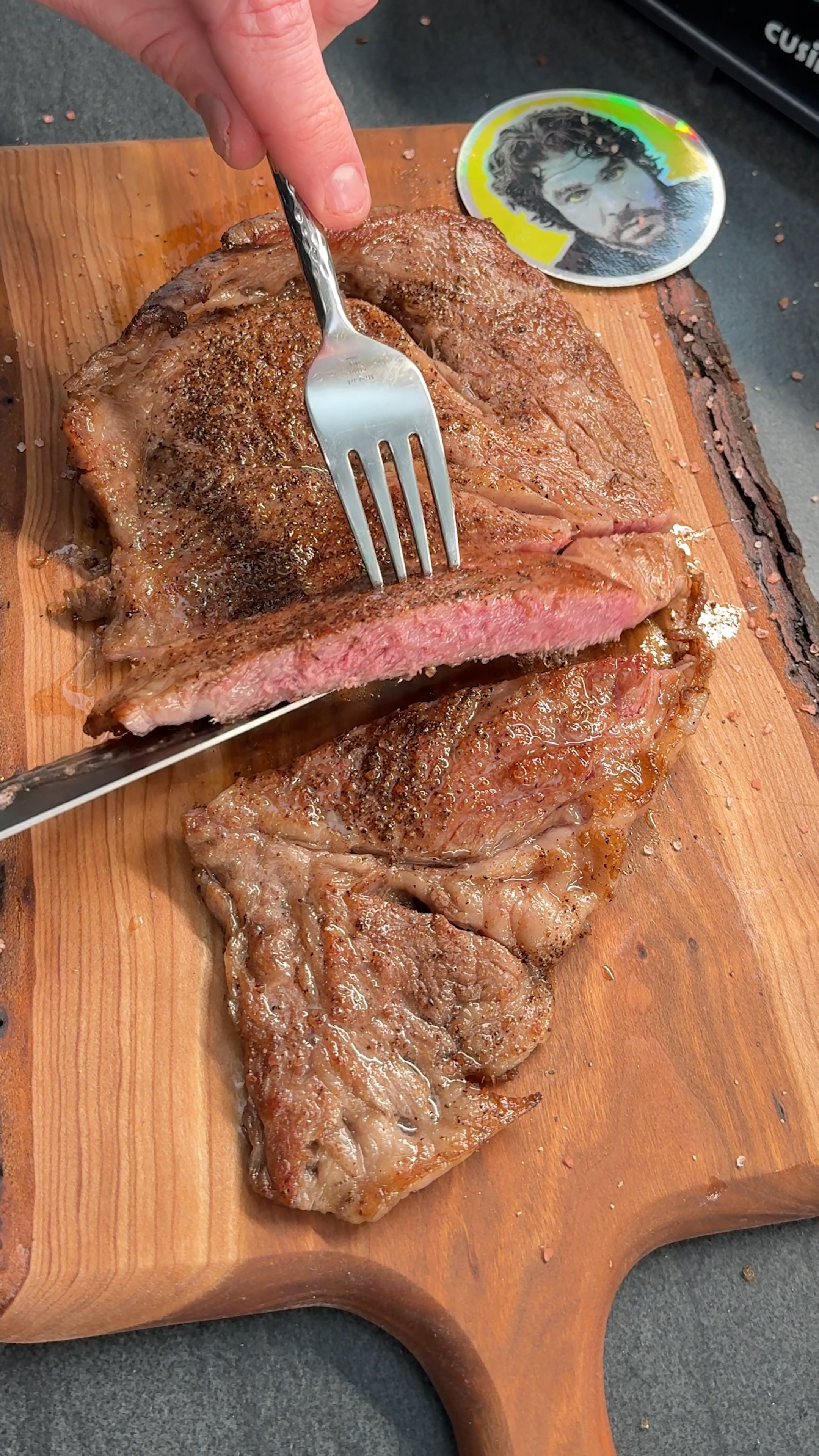 Cooking steak in a toaster