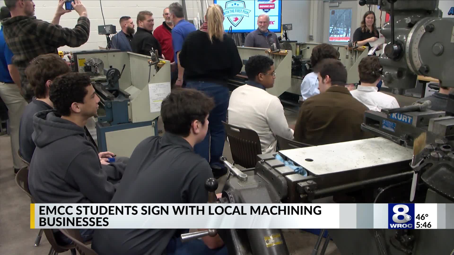 EMCC students sign with local businesses for co-ops and internships