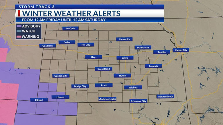 Storm Track 3 forecast: Snow arrives Friday, winter weather alerts in place