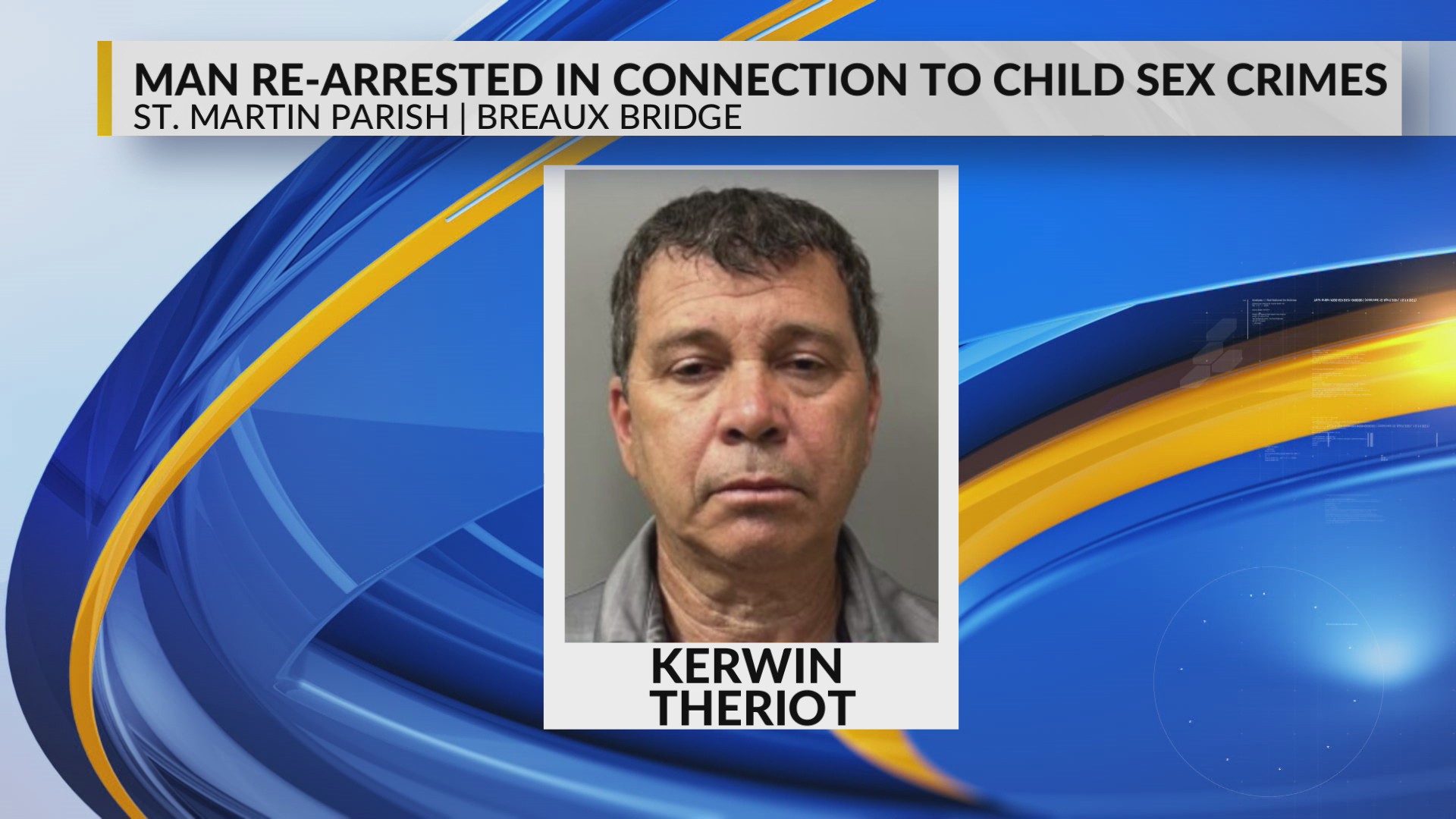 Breaux Bridge man re-arrested in connection to child sex crimes