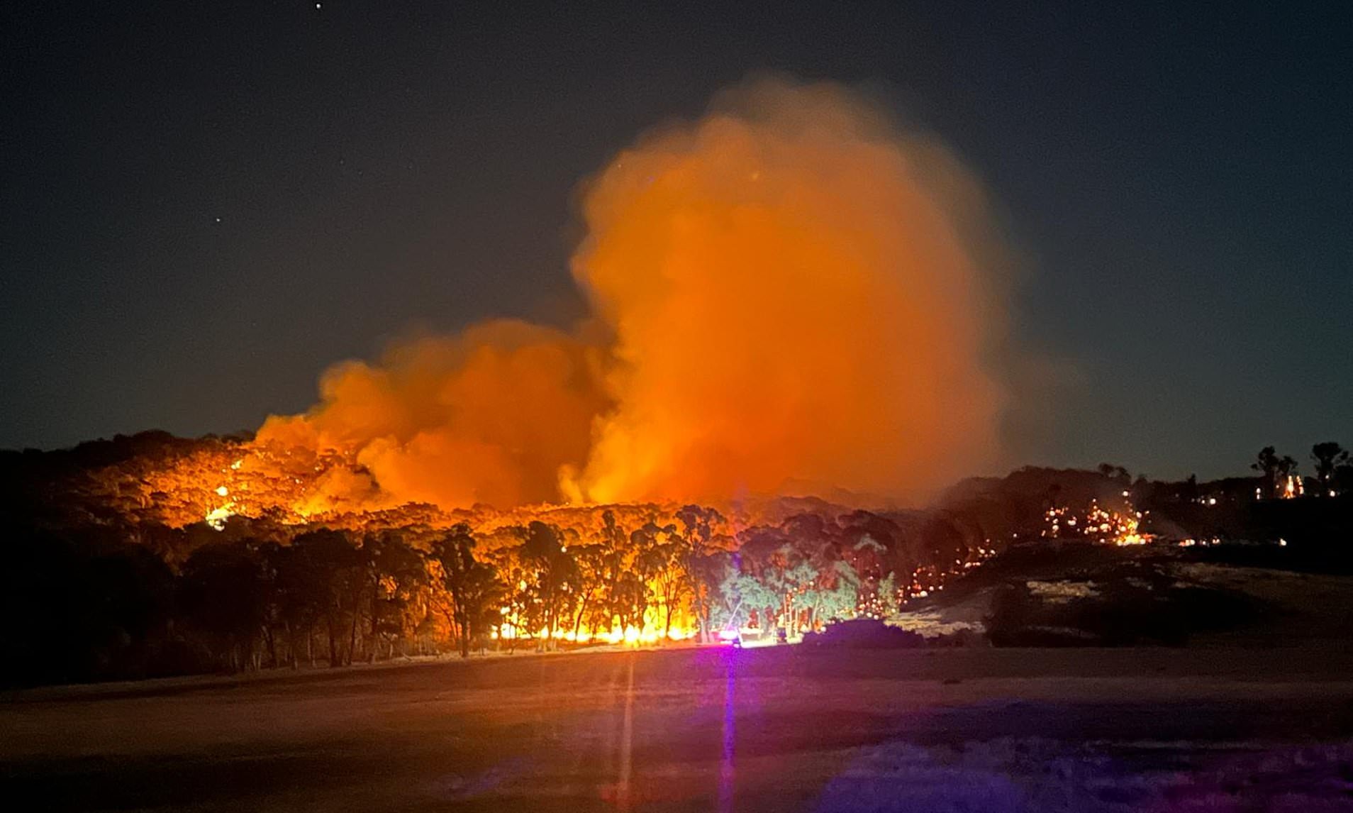 Urgent search for family missing after Victorian bushfire
