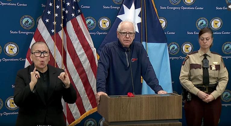 Gov. Walz authorizes National Guard staging following fatal ICE ...