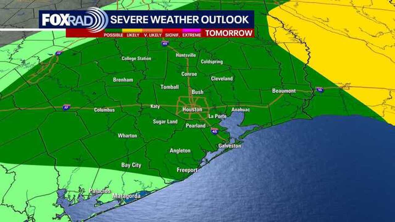 Houston weather: Cold front bringing Friday storms, cooler week